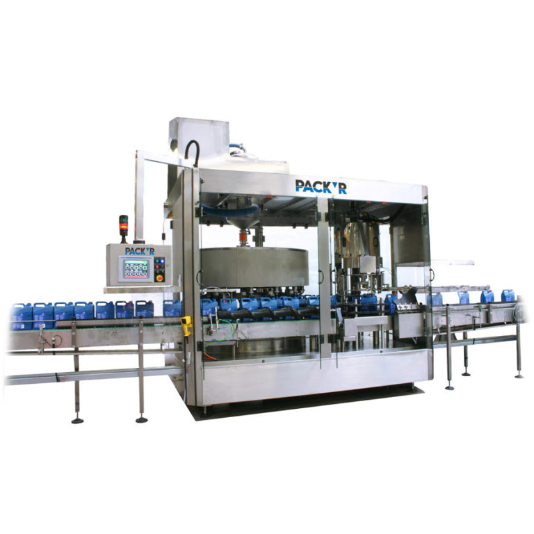 Solution of jerry can filling machine with capping systems - PACK'R